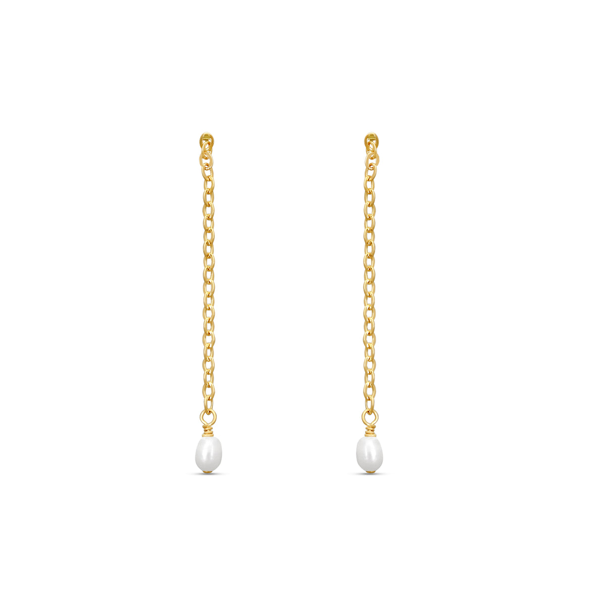 Iris Long Pearl Drop Earrings – ABLE