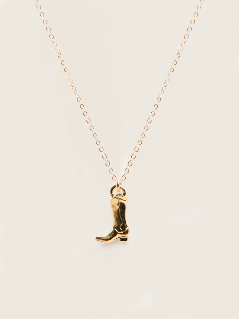 Rodeo Cowboy Boot Pendant Necklace – Able