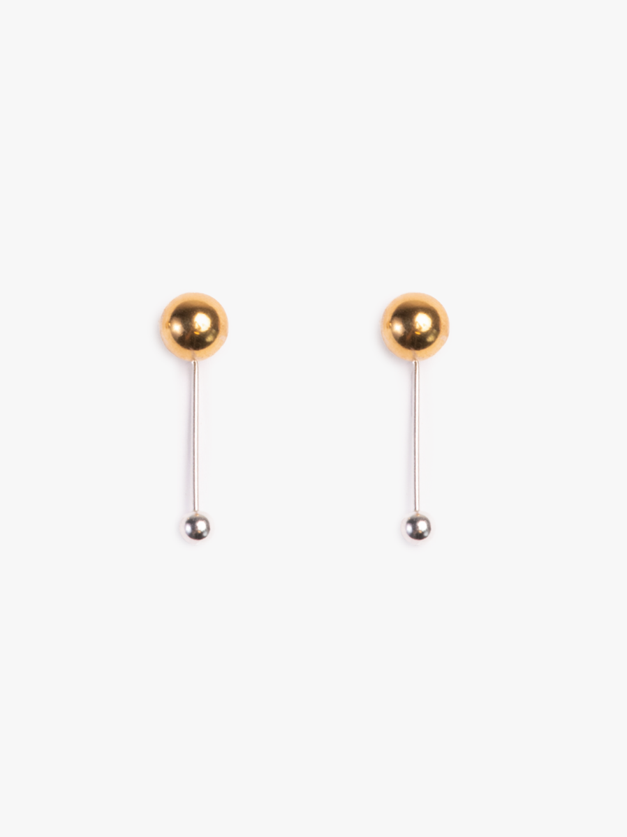 Two-Tone Sphere Drop Earrings – ABLE