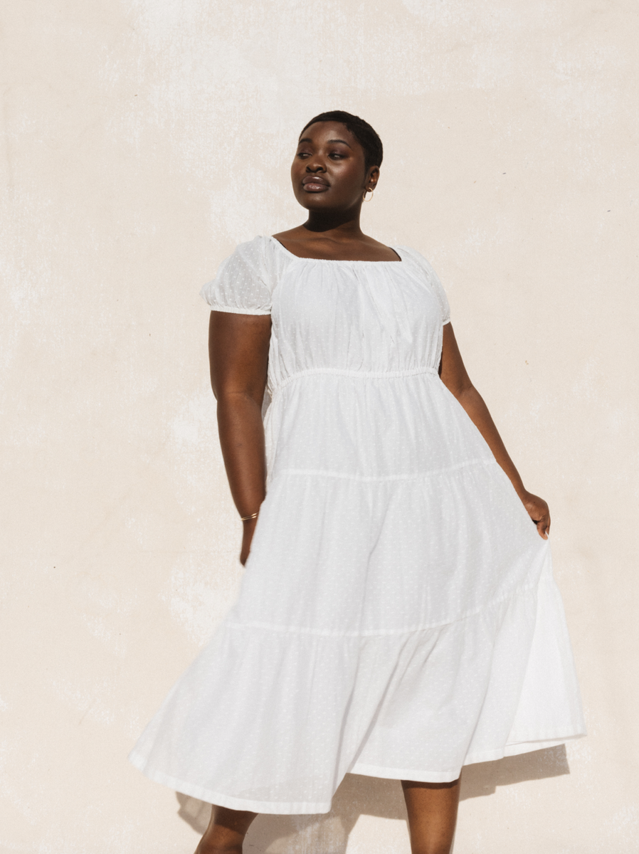 Lizzie Tiered Midi Dress – ABLE