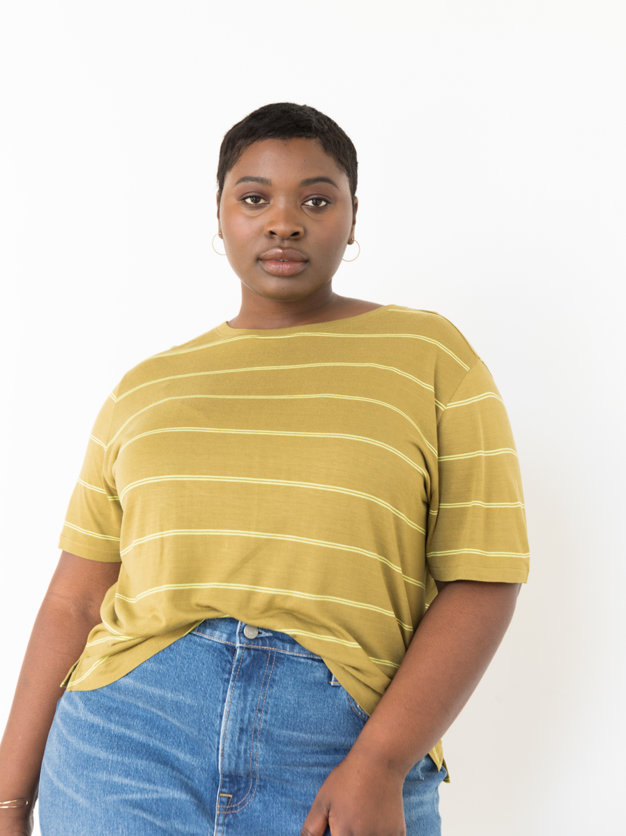 Zoe Drapey Boyfriend Tee – ABLE